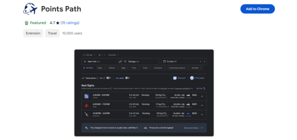 How to Use the Points Path Extension with Google Flights - Travel Widstom