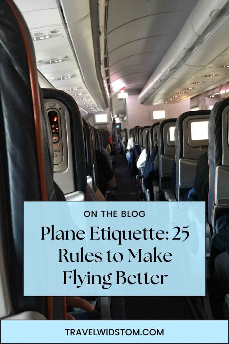 Plane Etiquette: 25 Rules to Make Flying Better - Travel Widstom