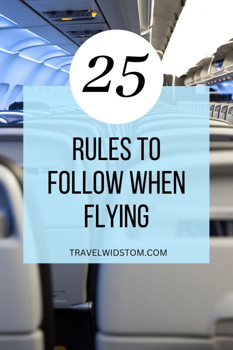 Plane Etiquette: 25 Rules to Make Flying Better - Travel Widstom